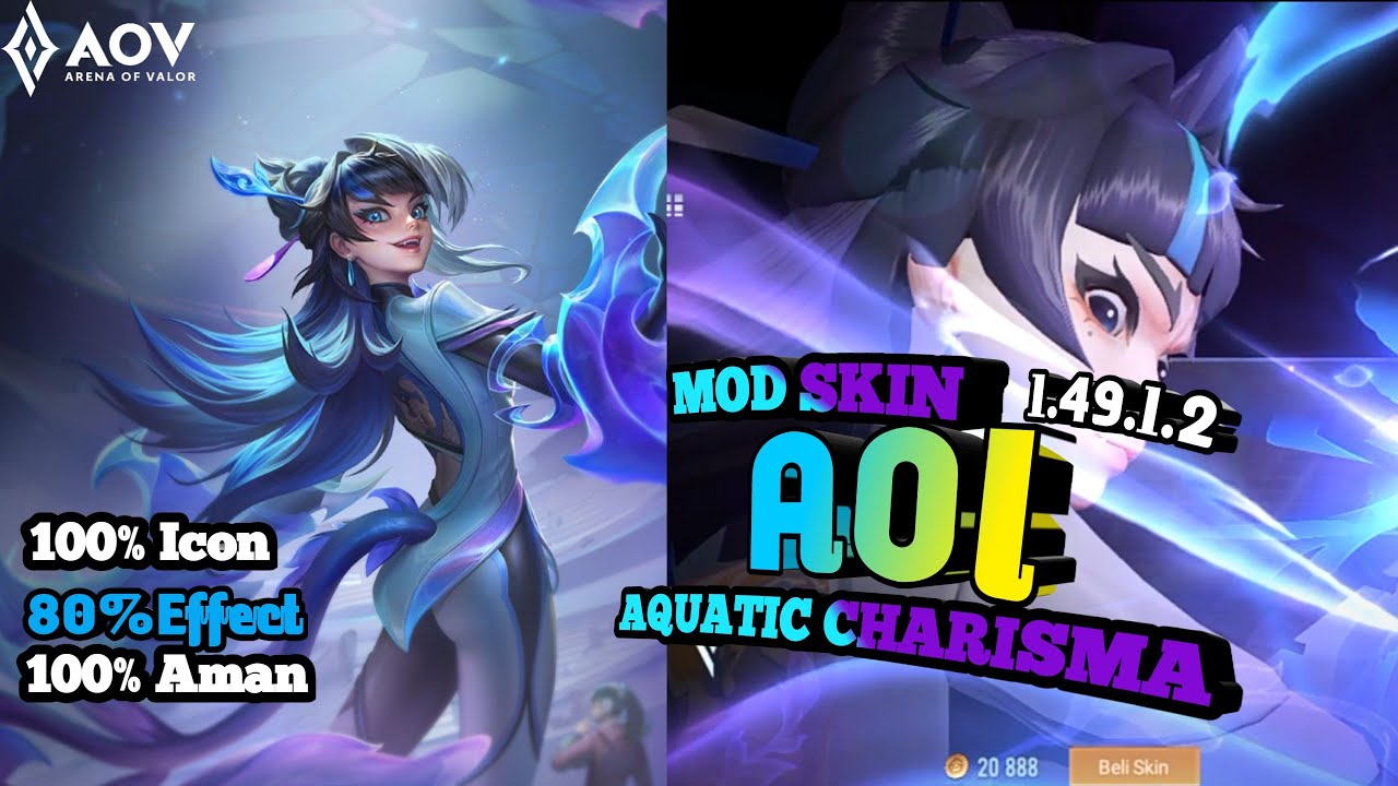 Mod Skin Lienquan Mobile, Rov, Aov Indonesian Aoi Aquatic Charisma 1.49 ...