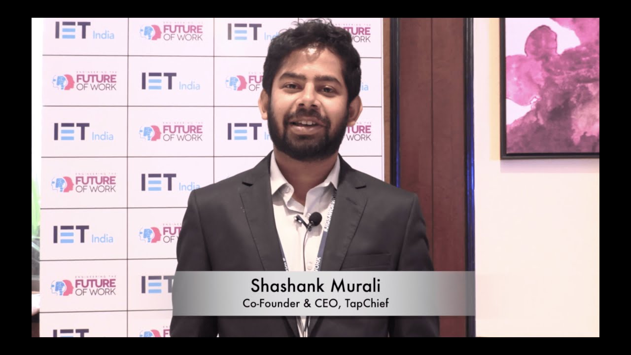 Shashank Murali on IET's Engineering the Future of Work - YouTube