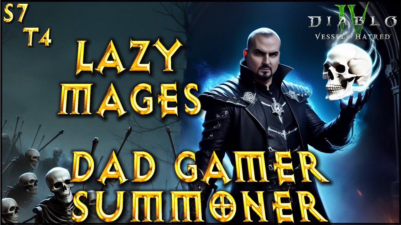 S7 T4 LAZY MAGES Summoner Necromancer Build Diablo 4 VoH - YouTube