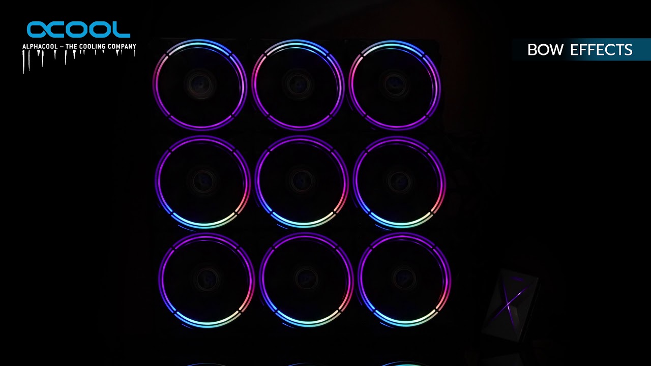 Check out the amazing Alphacool Aurora Lux Pro fans on a huge Alphacool ...