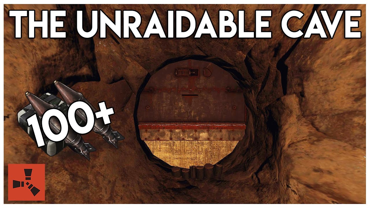 THE 100 ROCKET UNRAIDABLE CAVE BASE! (part 1/3) - Rust - YouTube