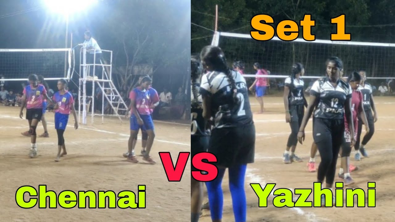 Chennai 🆚 Yazhini... Set 1 Amazing Set 🔥EHS volleyball Club.. support ...