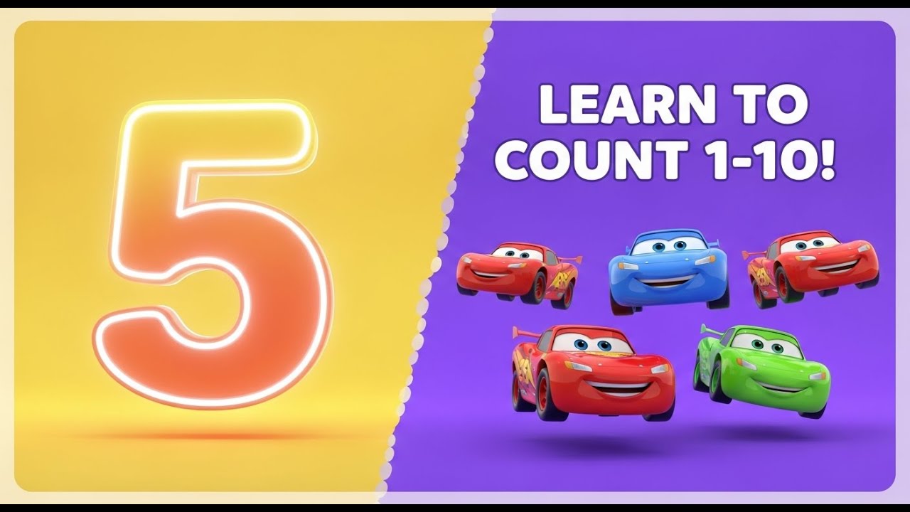Learn to Count 1-10 with Amazing Animals & Cars | Educational Rhyme ...