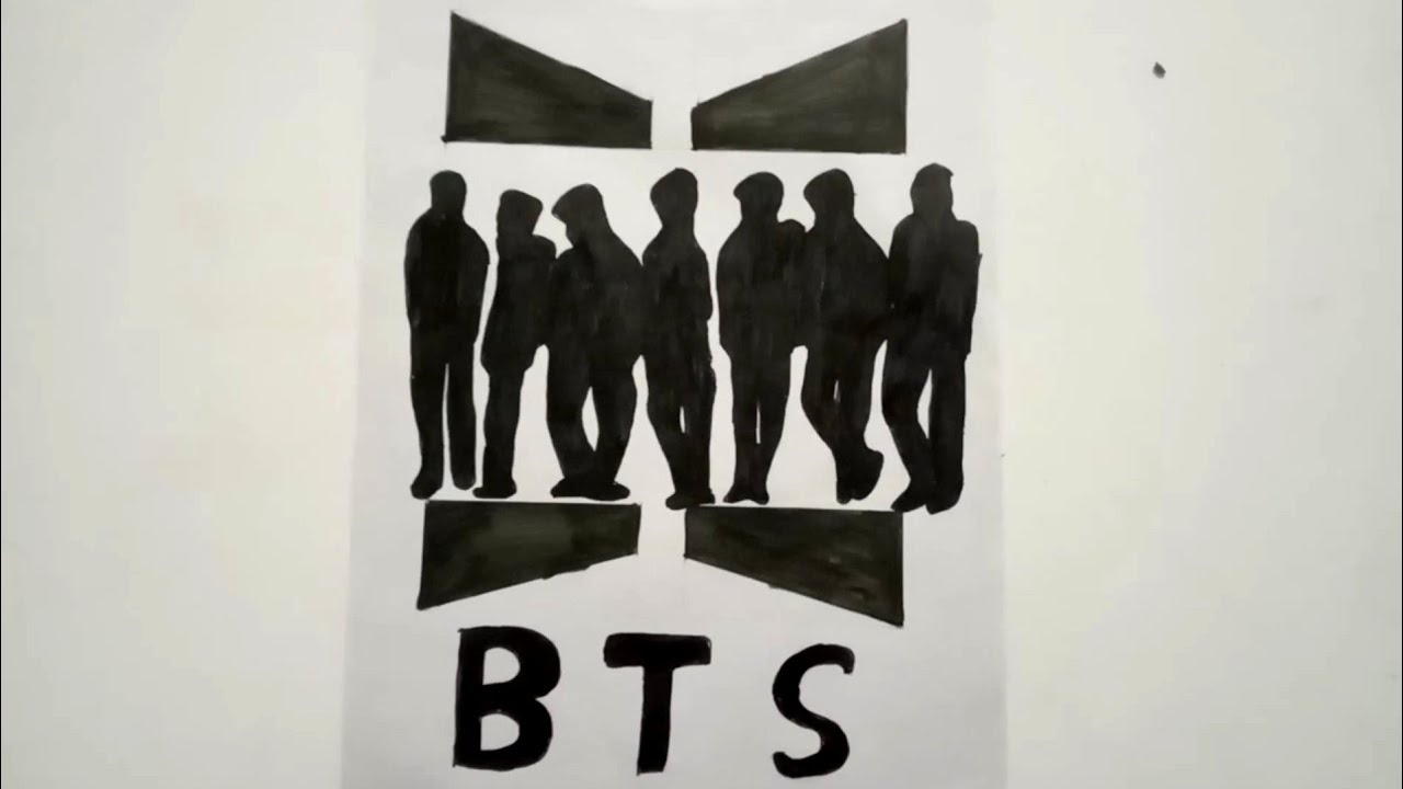 BTS Group Drawing Tutorial || BTS All Member Drawing || How to Draw BTS ...