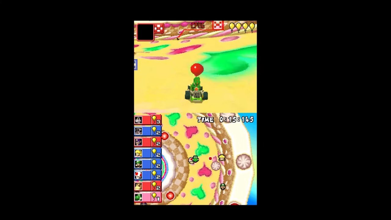 Mario Kart DS (Nintendo DS Game) - Battle Mode - Balloon Battle ...