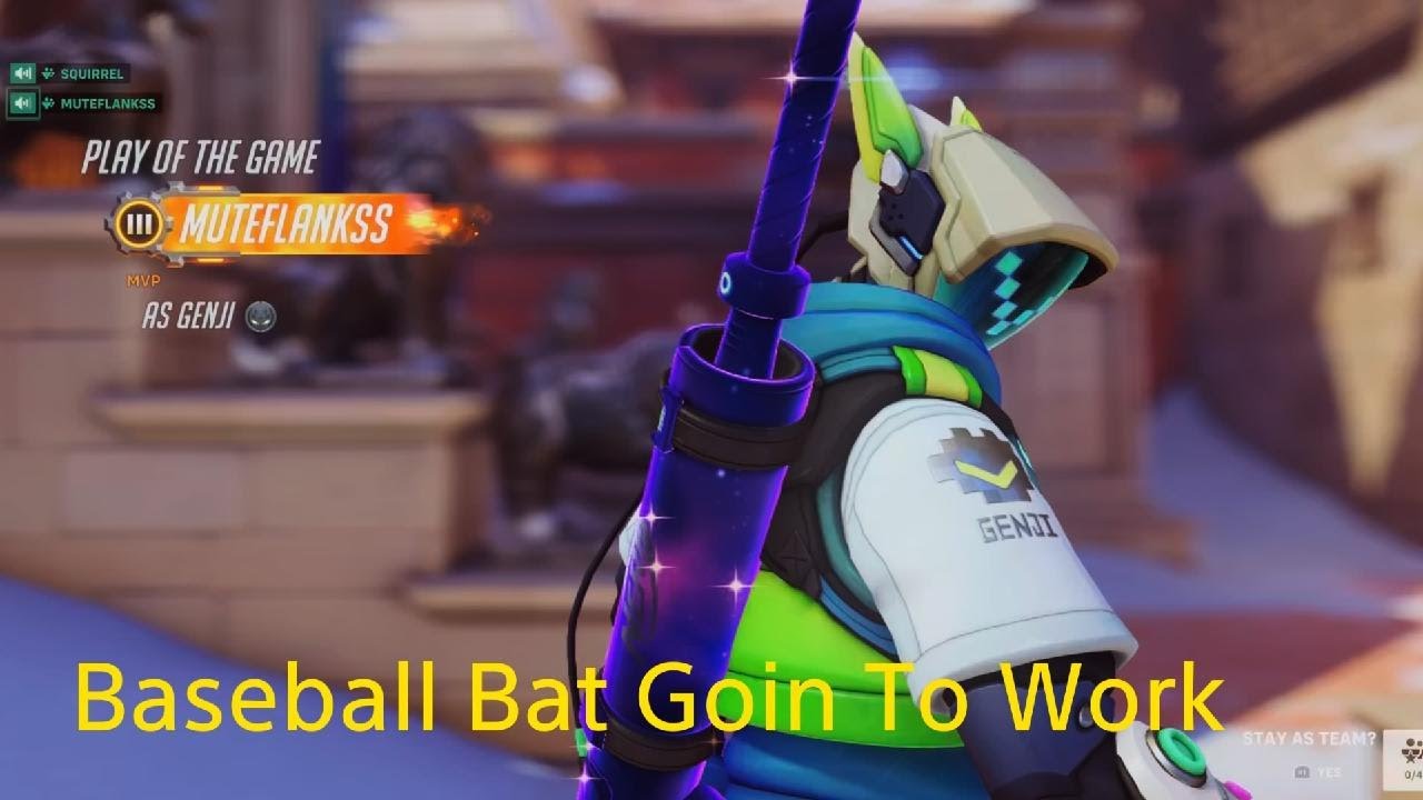 Genji Baseball Bat Grand Slamming The Enemy Team in Overwatch 2 Season ...