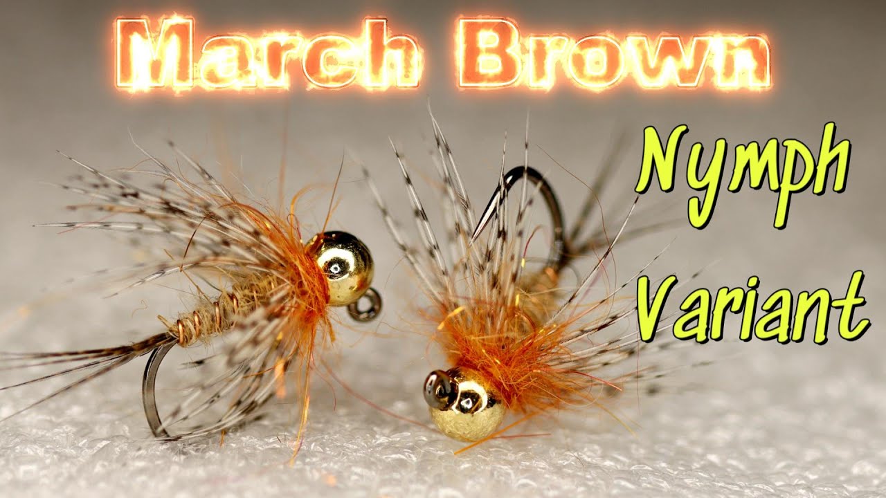 March Brown Nymph Variant || fly tying - YouTube