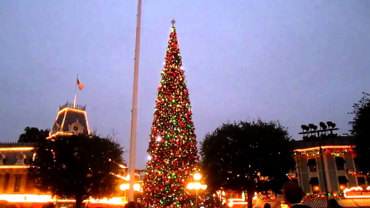 Christmas Tree Lighting at Disneyland - YouTube