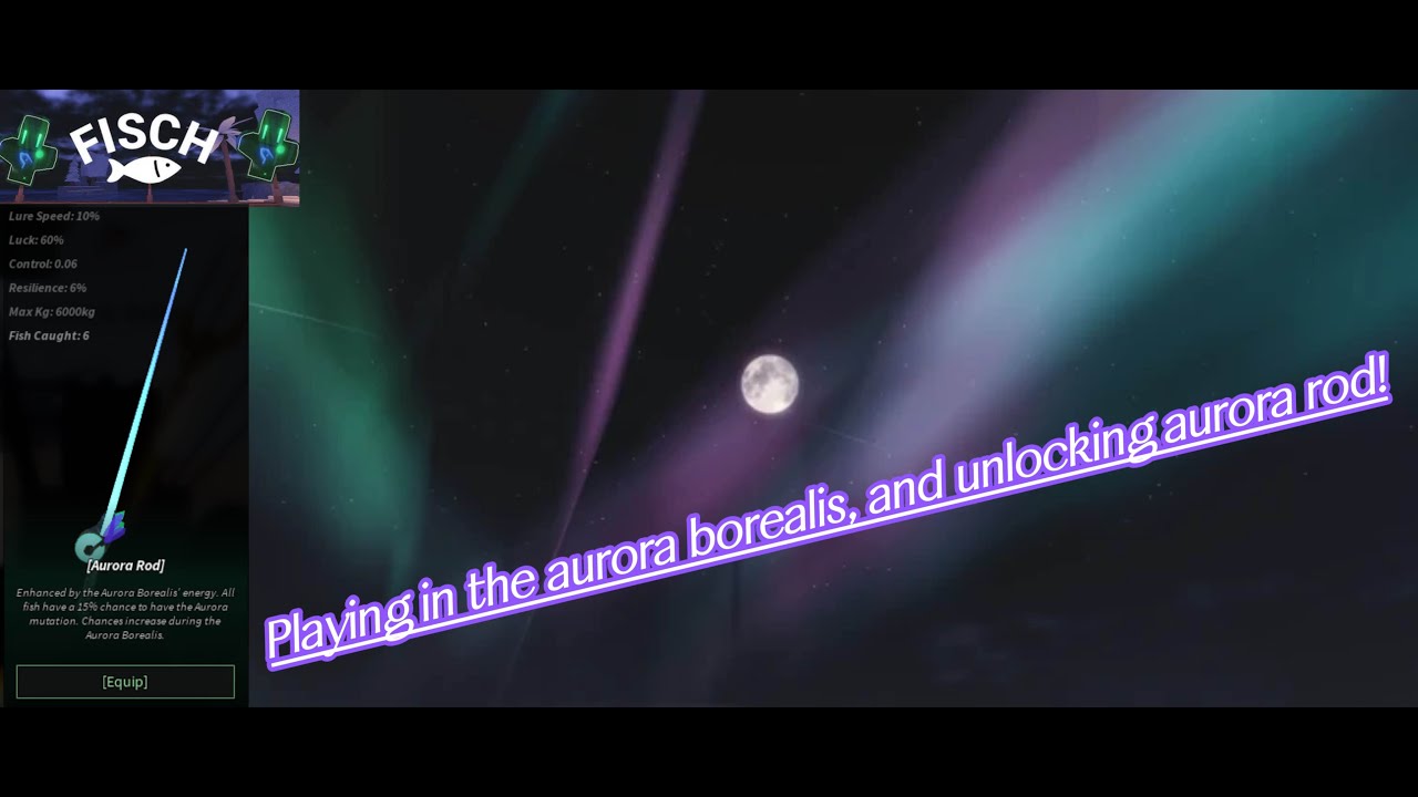 Getting Aurora totem, and unlocking aurora rod! Fisch - YouTube