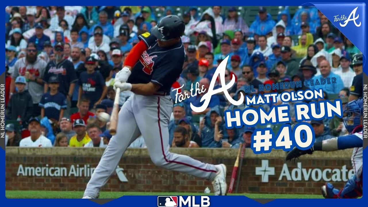 Matt Olson's (40) home-run ⚾ ties Shohei Ohtani for the Major League ...