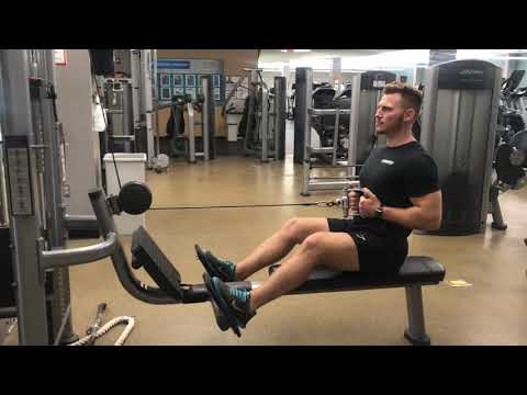 Seated Cable Row Neutral Grip - YouTube