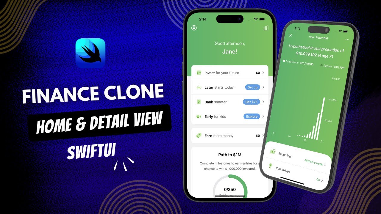 Build a Finance App Like ACORNS in JUST 1 Hour with SwiftUI on iOS 18 ...