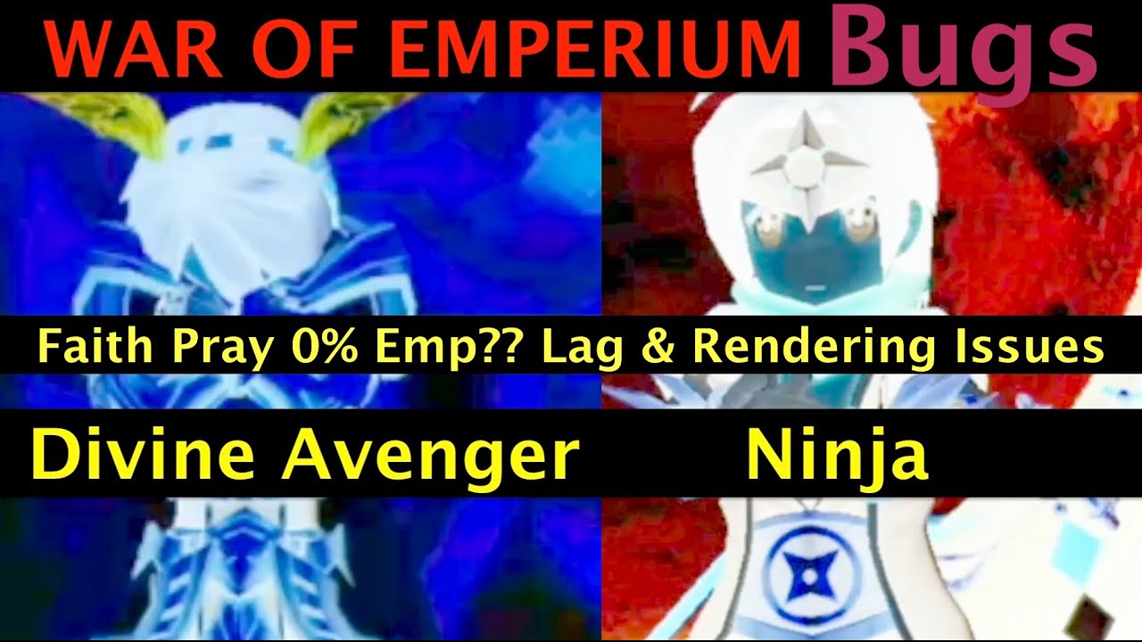 Ninja & Divine Avenger WOE / War of Emperium / Lag and Rendering Issues ...