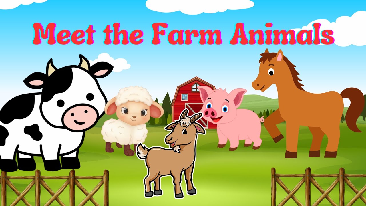 Meet Farm Animals with Fun 2D Animation! | Educational Videos for Kids ...