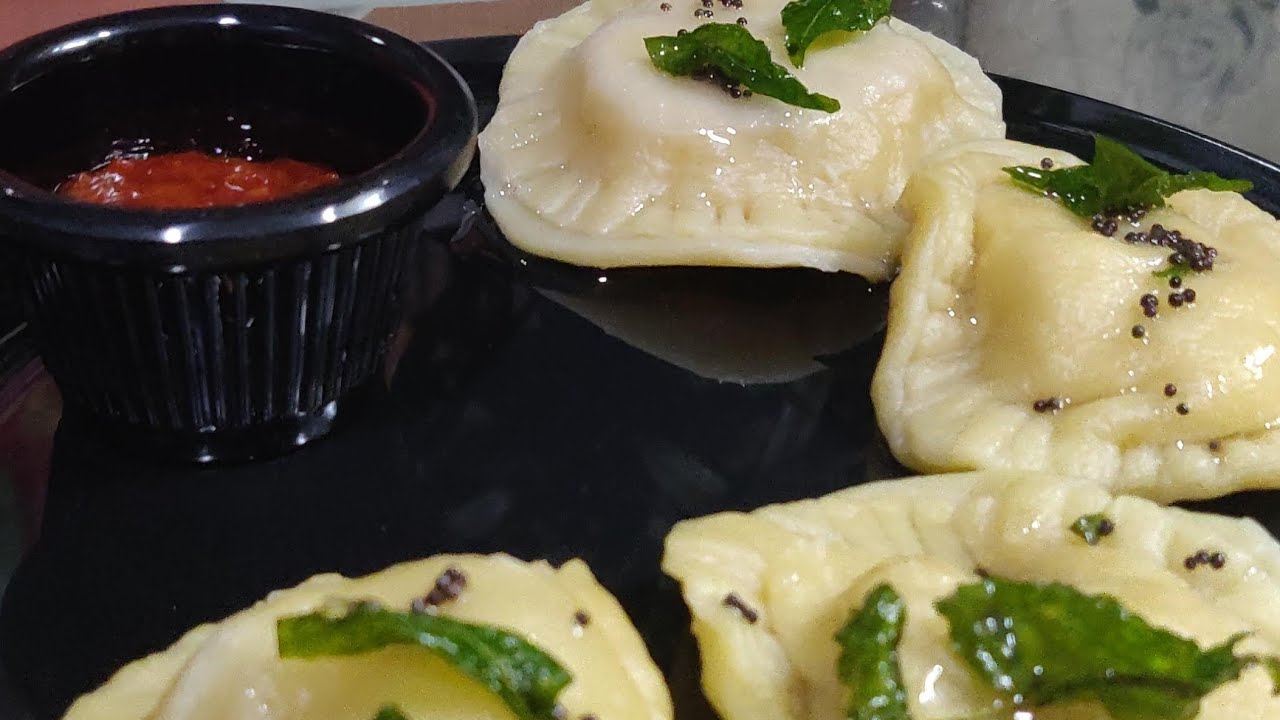 chicken cheese ravioli with basil butter sauce | Food buff - YouTube