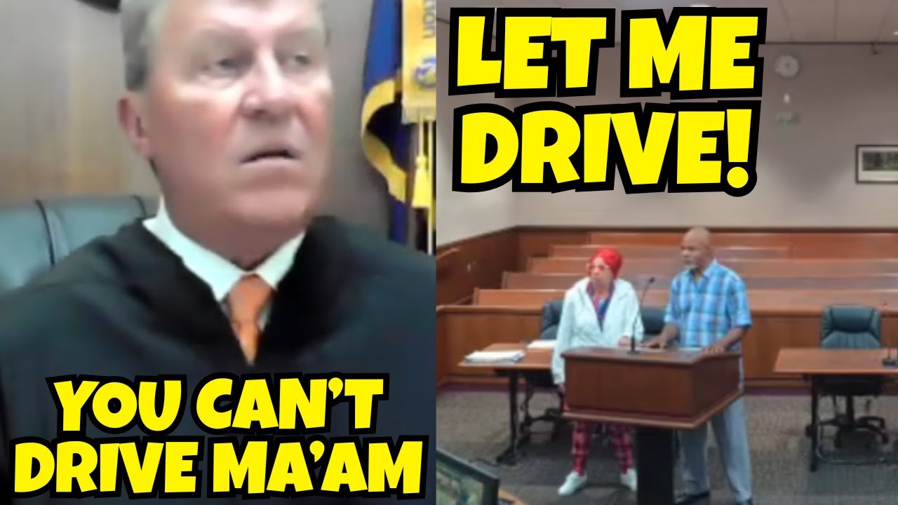 Old Lady Goes Off on Judge! "LET ME DRIVE" - YouTube