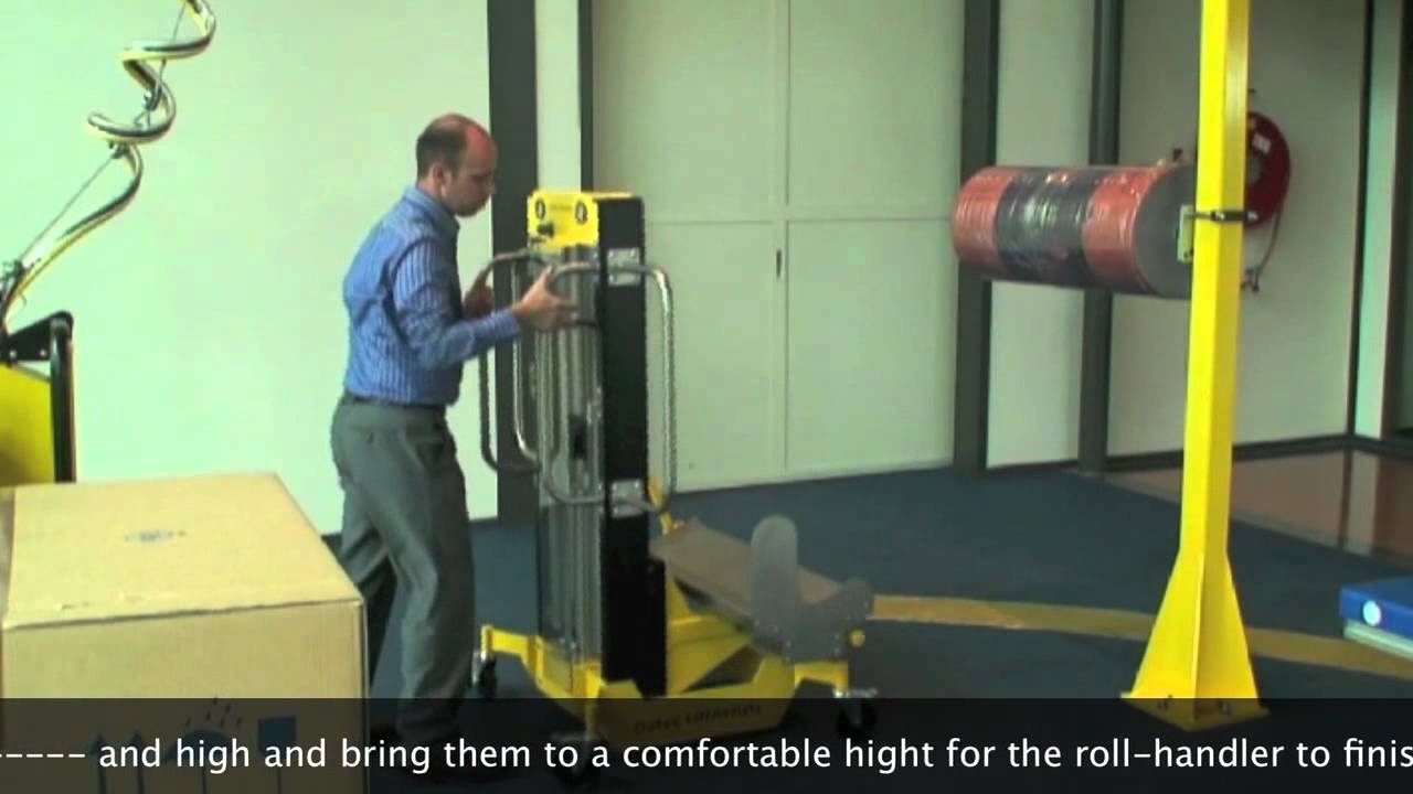 slitting process Full Load trolley for rolls Rollenwagen - YouTube