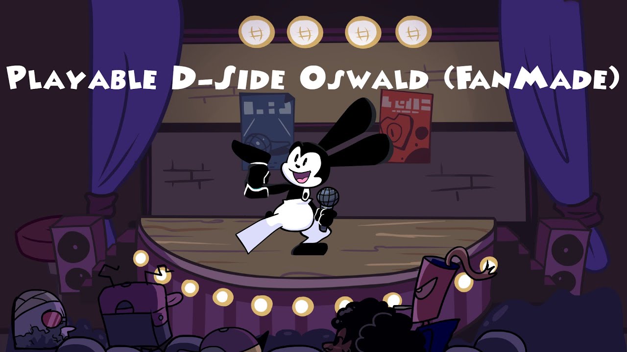 Friday Night Funkin' - Playable D-Side Oswald (FanMade) Mod - YouTube