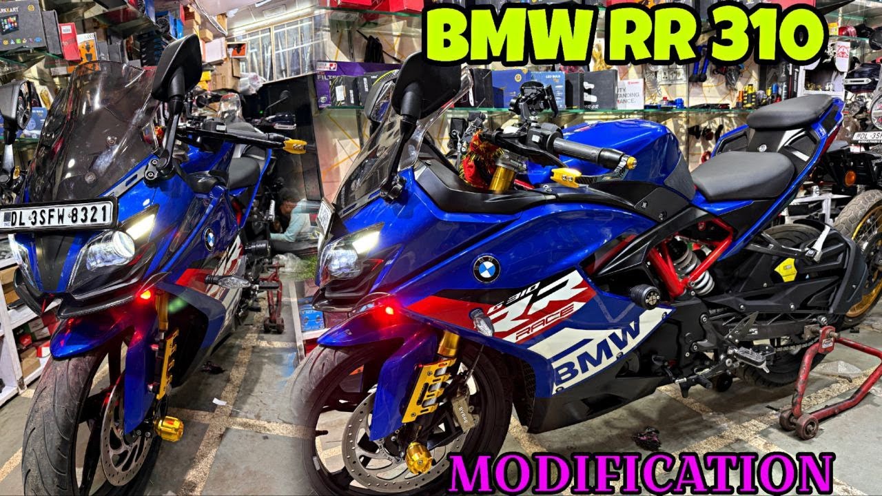 BMW RR 310 kardi Unique Taiyyar | Tagdi Modification | Frame Sliders ...