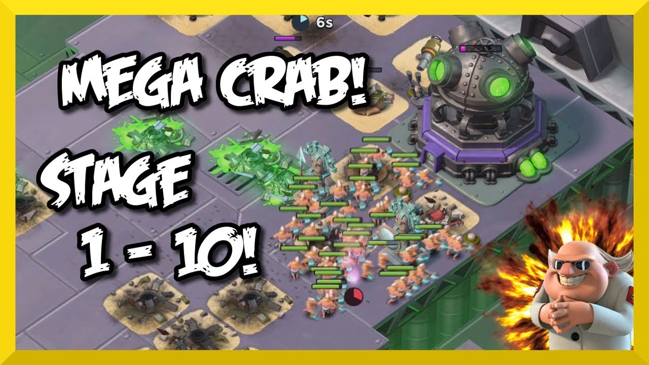Mega Crab 6 - Stages 1-10 - Super Soldier Vats - YouTube