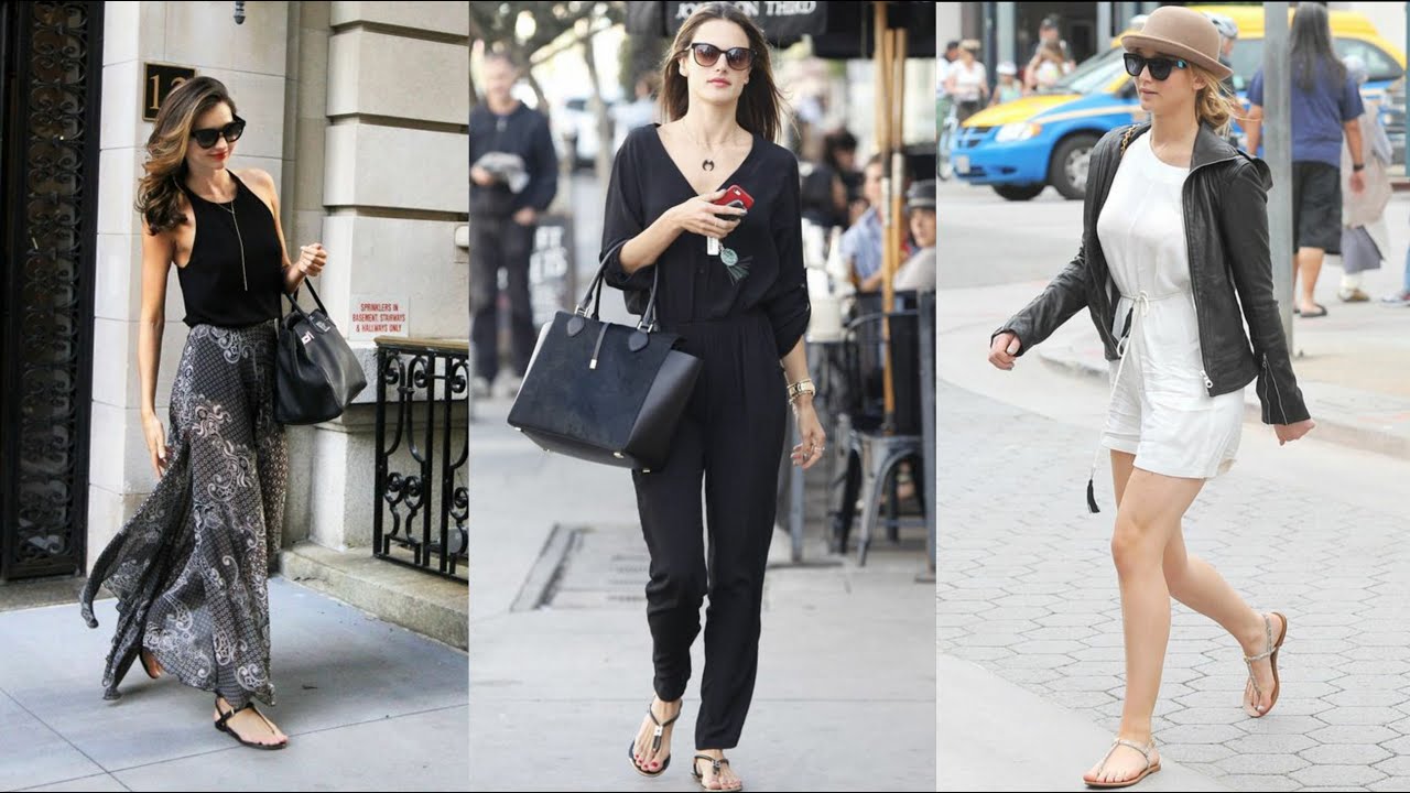 OUTFITS CON SANDALIAS BAJAS Y CÓMODAS || LOOKS CASUALES- SANDALIAS ...