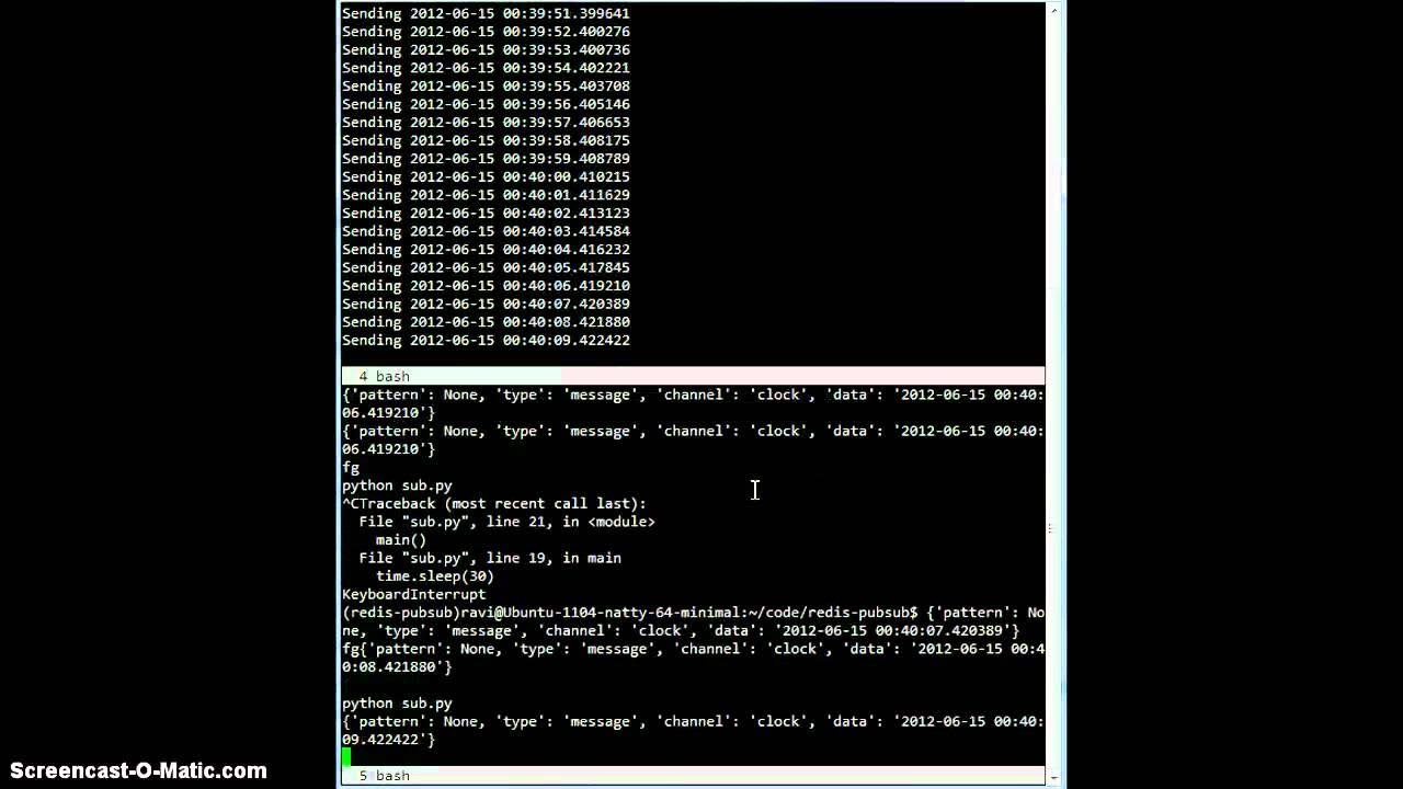Non blocking Redis PubSub in Python - YouTube