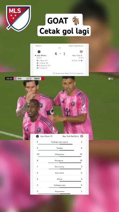 Inter Miami 4-1 New York RB #mls #intermiami #messi #leomessi #goat #luissuarez #jordialba # ...