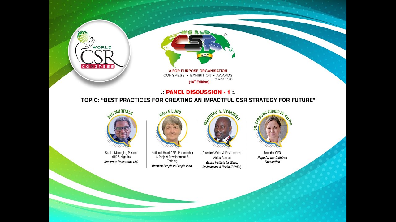 WORLD CSR DAY 2025 - 1ST PANEL DISCUSSION - YouTube