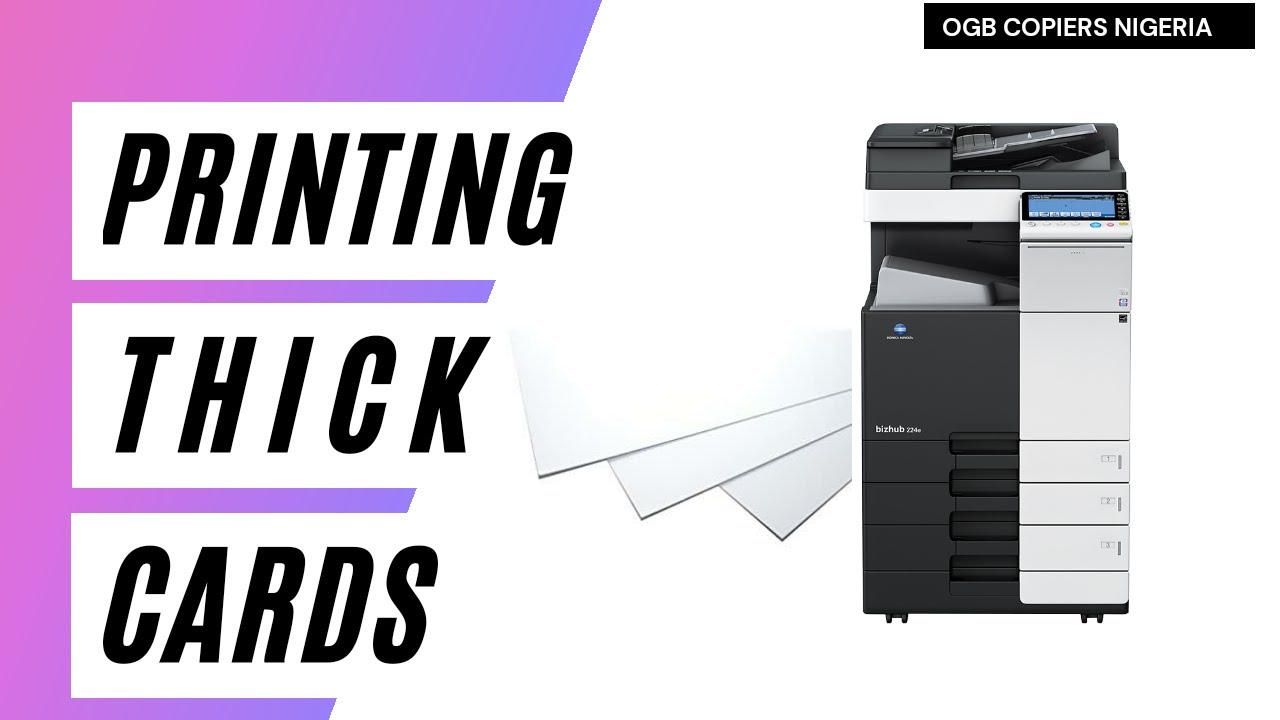 Best Way To Print on Thick cardstock In DI Machine - YouTube