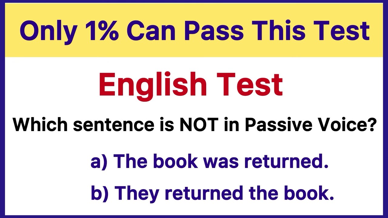 English Grammar Quiz ! Can You Pass This Test ? - YouTube