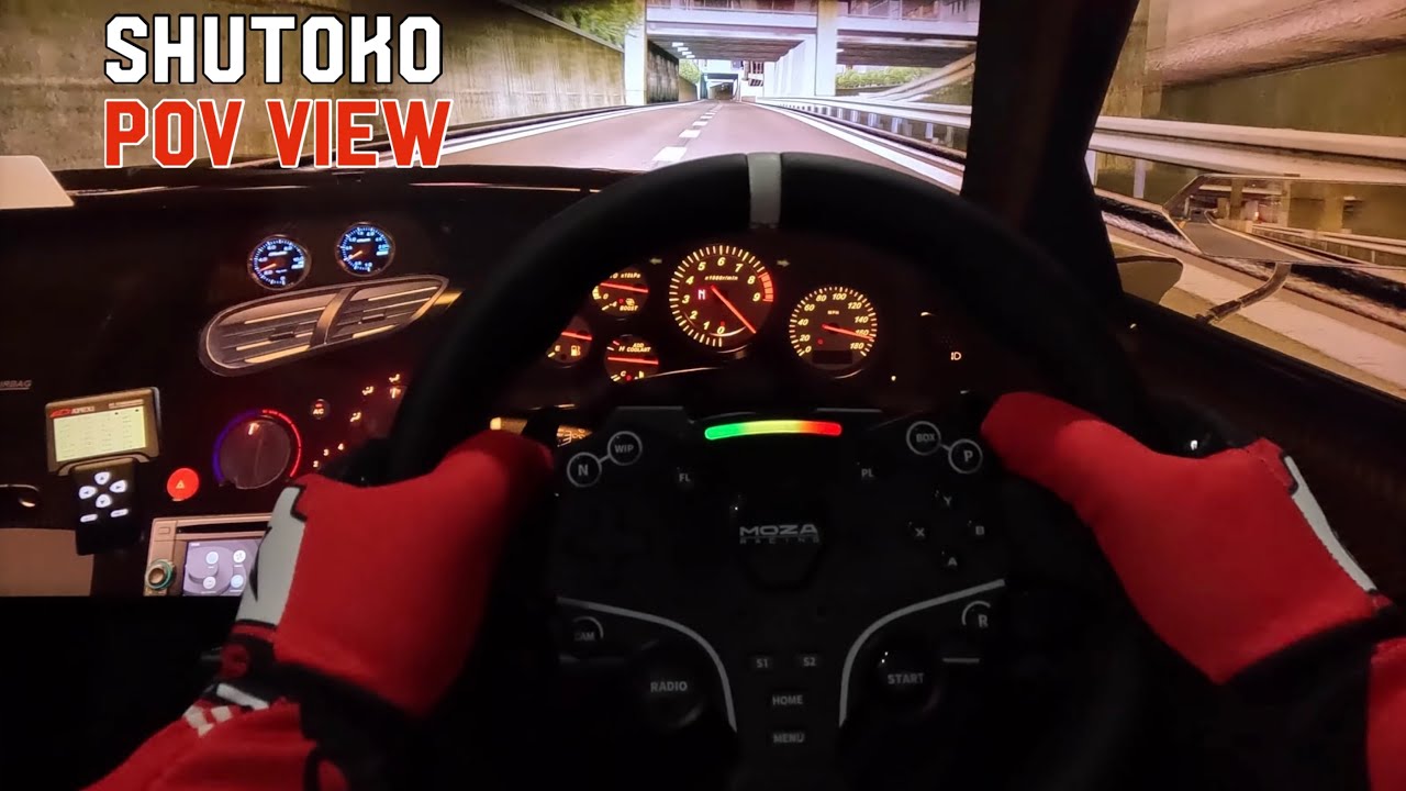1200 HP Mazda RX-7 | POV View Shutoko Highway | ACC Sim Racing Setup ...