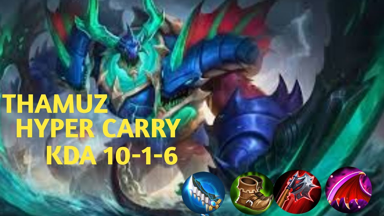 BUILD THAMUZ TERKUAT DAN TERSAKIT!! OFFLANER HYPER CARRY IS THE REAL ...
