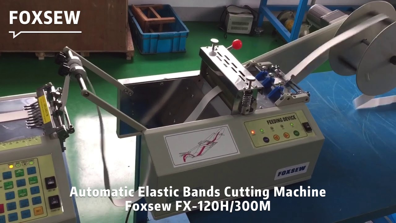Automatic Elastic Band Cutting Machine - YouTube