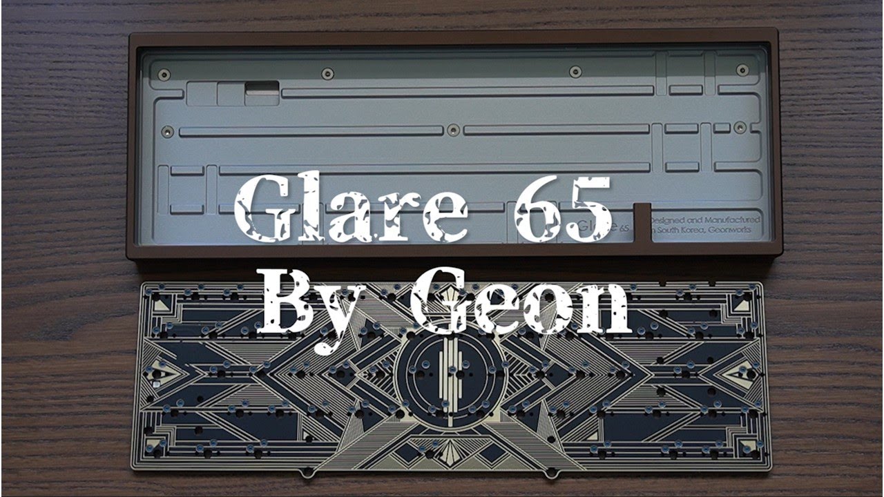 Glare65 G.O.A.T Brown customized keyboard_by GEON from Korea, Unboxing ...