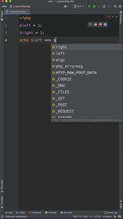 Spaceship operator in PHP - Compare two variables quickly - YouTube