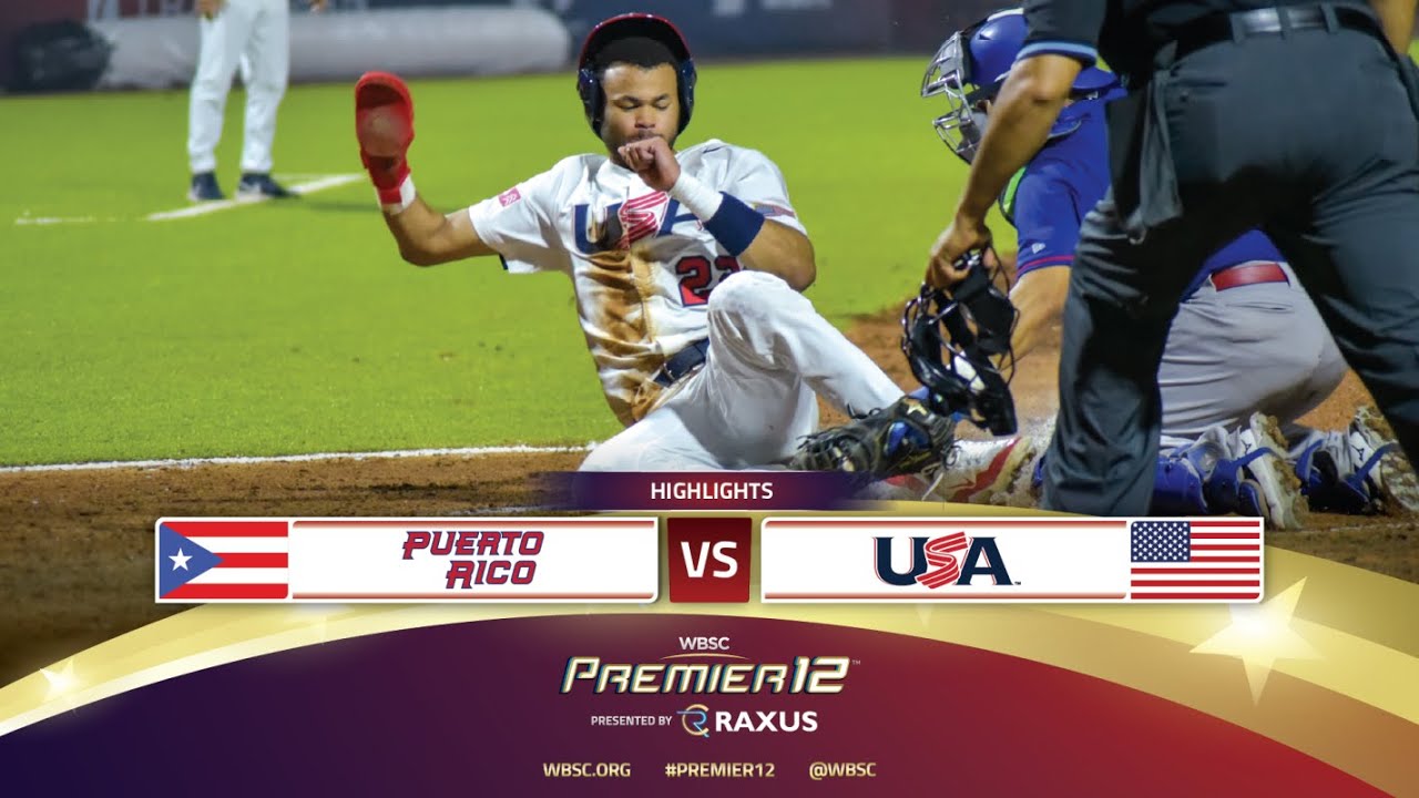 HIGHLIGHTS | Game 2 Puerto Rico vs USA | WBSC Premier12 2024 presented ...