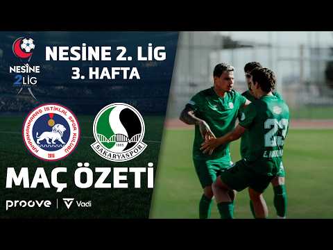Akedaş Kahramanmaraş İstiklal - Sakaryaspor | Nesine 2. Lig Kırmızı Grup 3. Hafta Maç Özeti