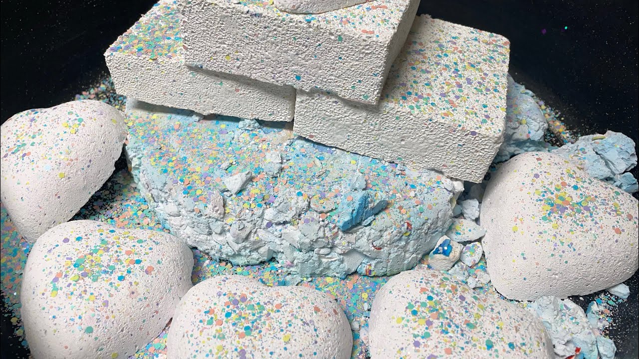 Super Soft Gym Chalk Blocks & Hearts with Gritty Crunchy Slab - YouTube