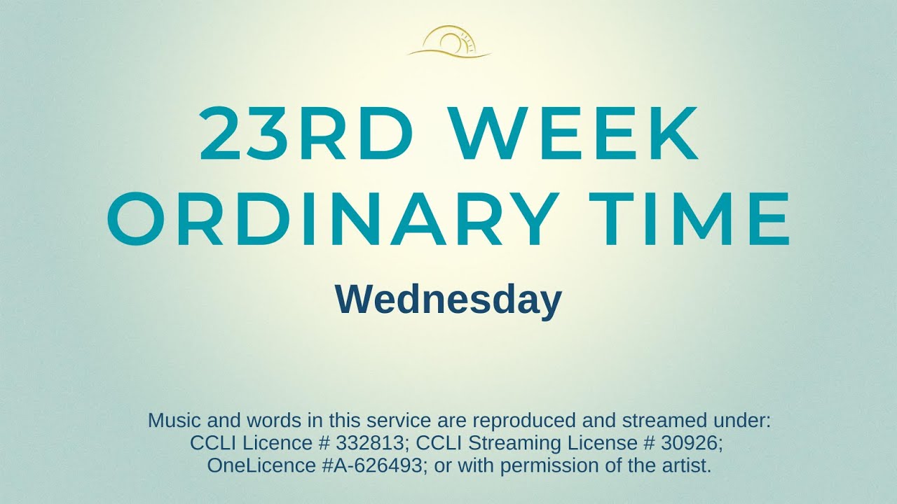 7 September 2022- 23rd Week Wednesday - YouTube