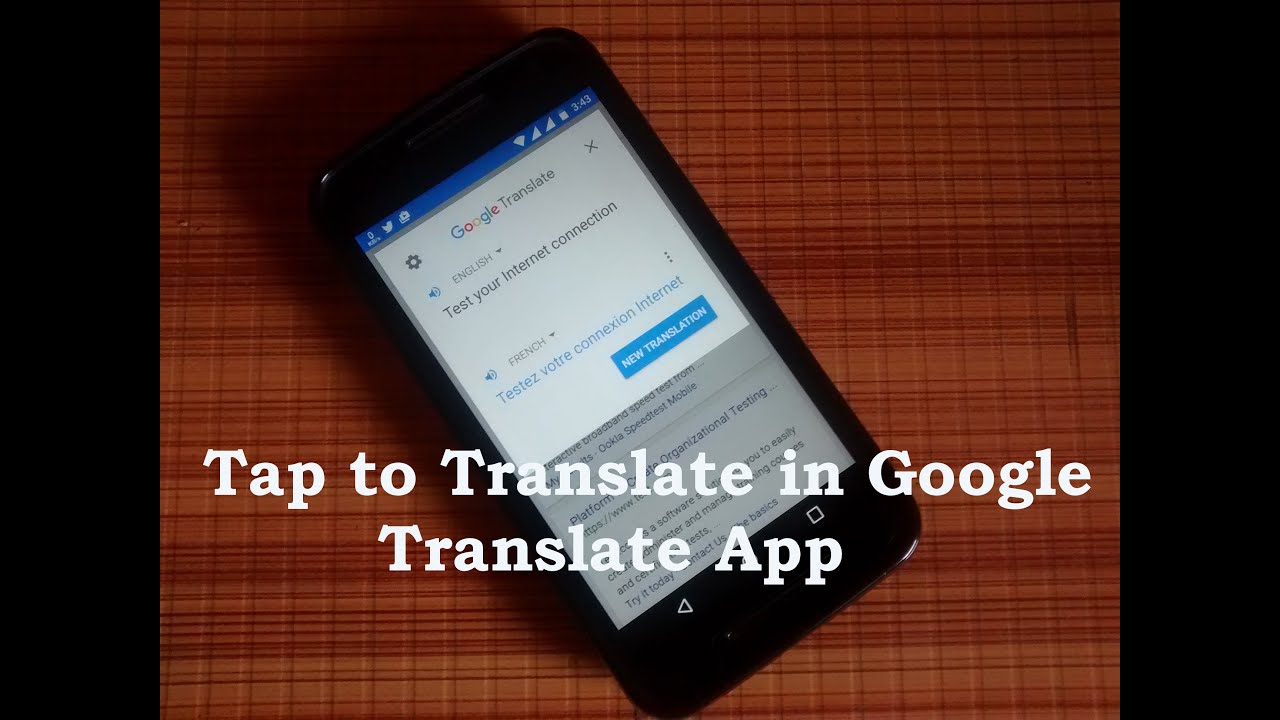 Tap to Translate in Google Translate App - YouTube