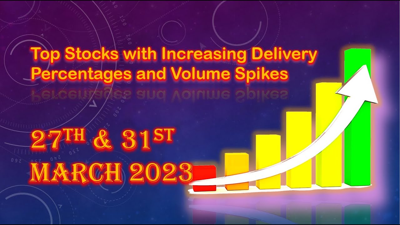 Top Stocks with Increasing Delivery Percentages and Volume Spikes - YouTube