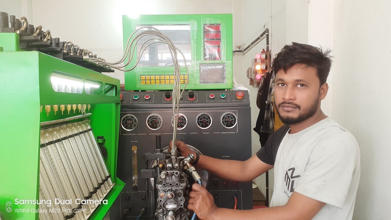 #6HH1 Fuel pump testing NK Fuel pump servicing centre - YouTube