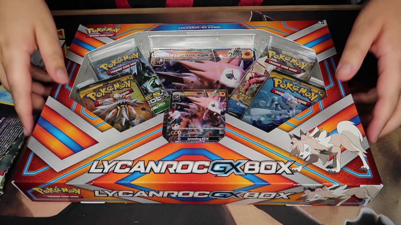 Pokémon TCG: Lycanroc GX Box - YouTube