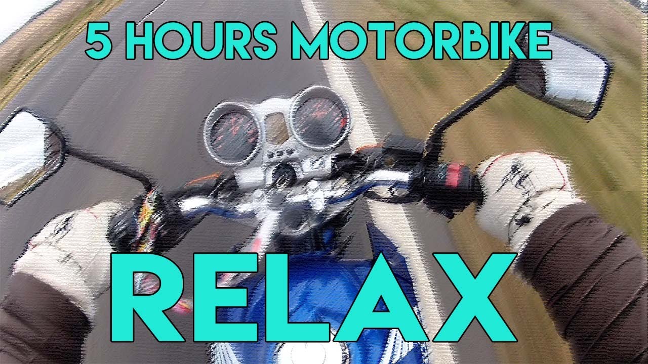 5 Hours Riding Motorbike With Rain | RELAX | With Music - YouTube