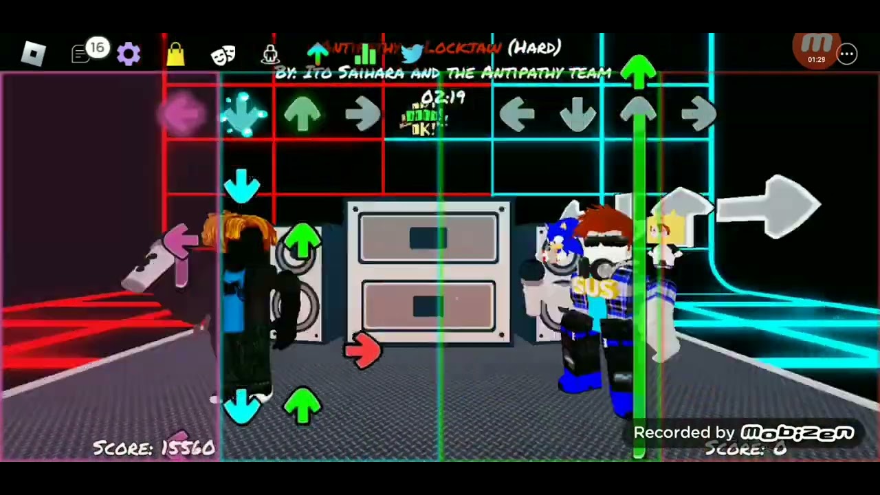 tryhard vs afk player roblox fnf - YouTube