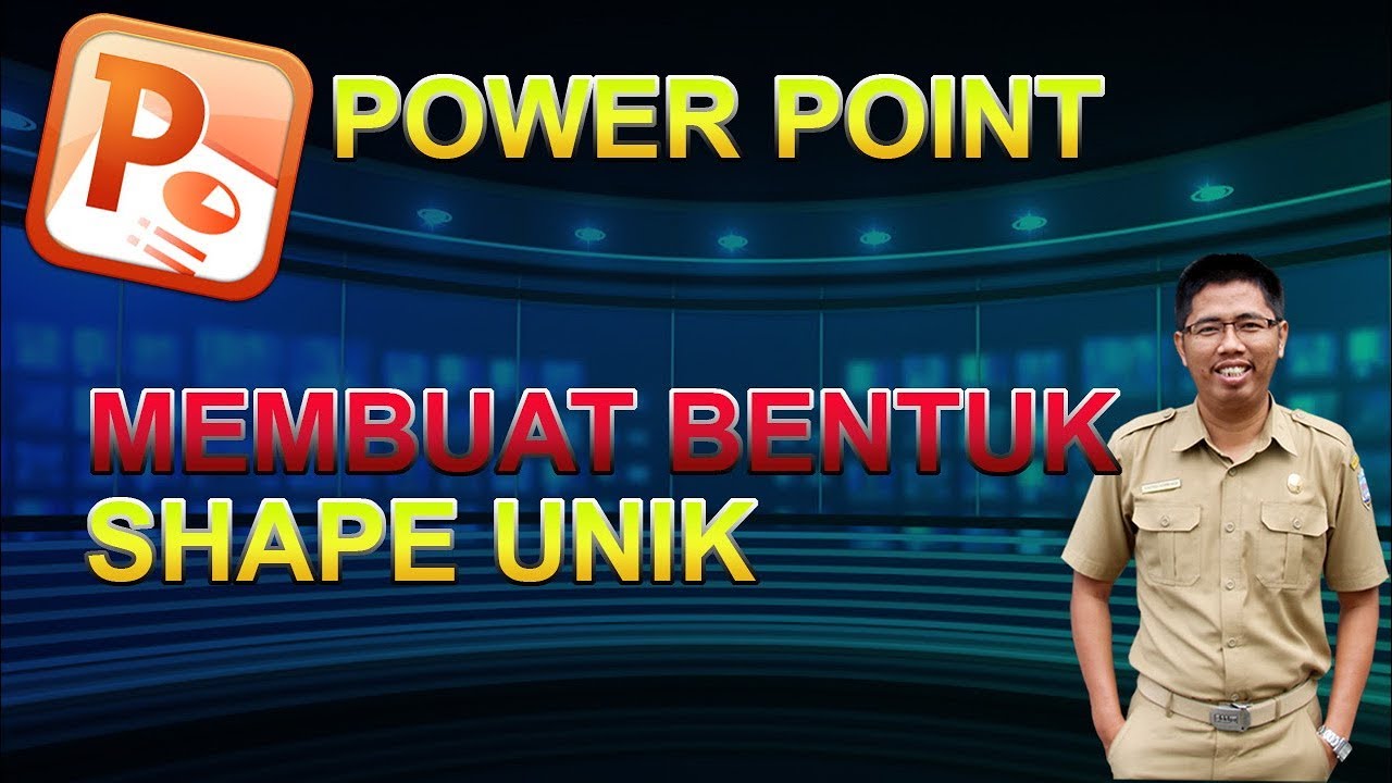 Belajar Power Point : Membuat bentuk shape unik di powerpoint - YouTube