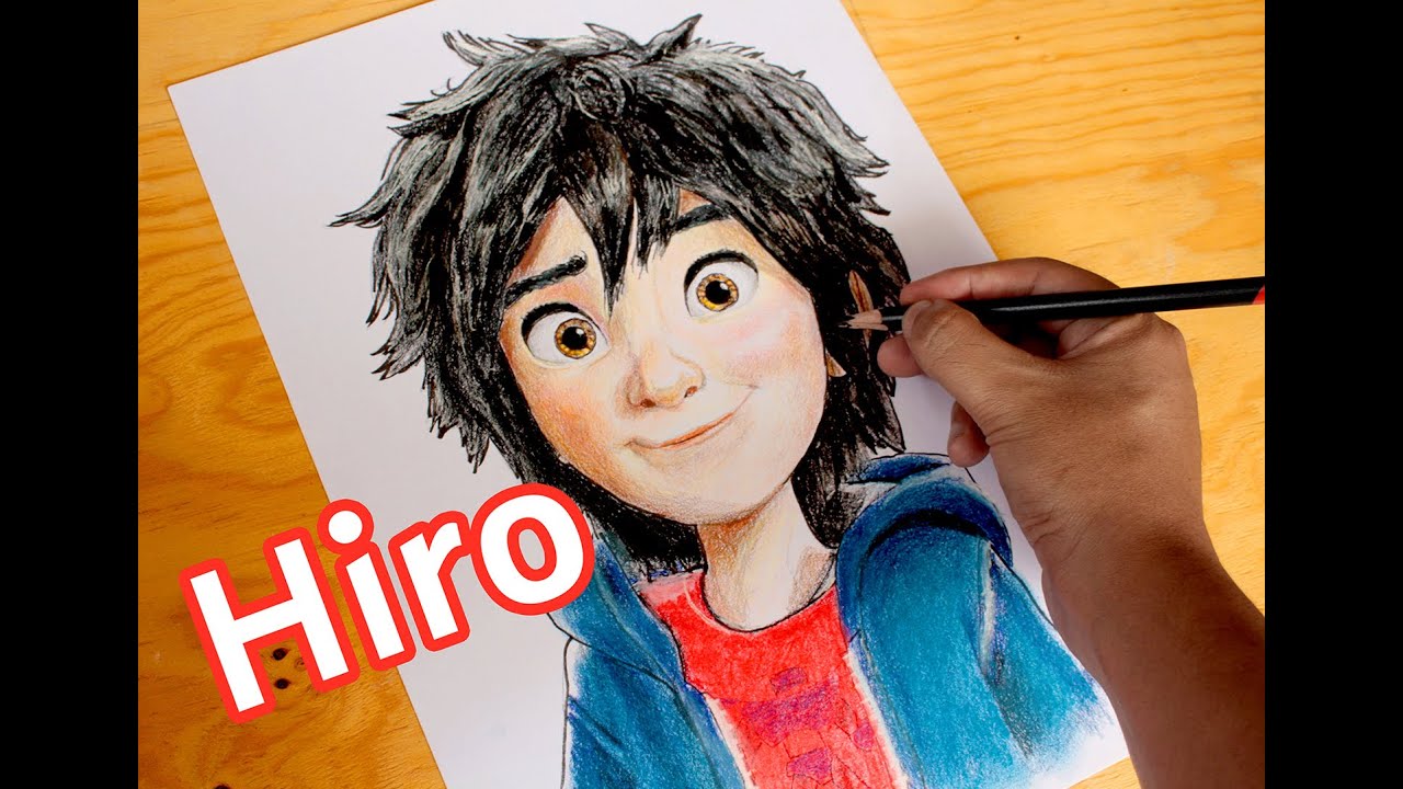 Speed Drawing: Hiro Hamada (Big Hero 6) - YouTube