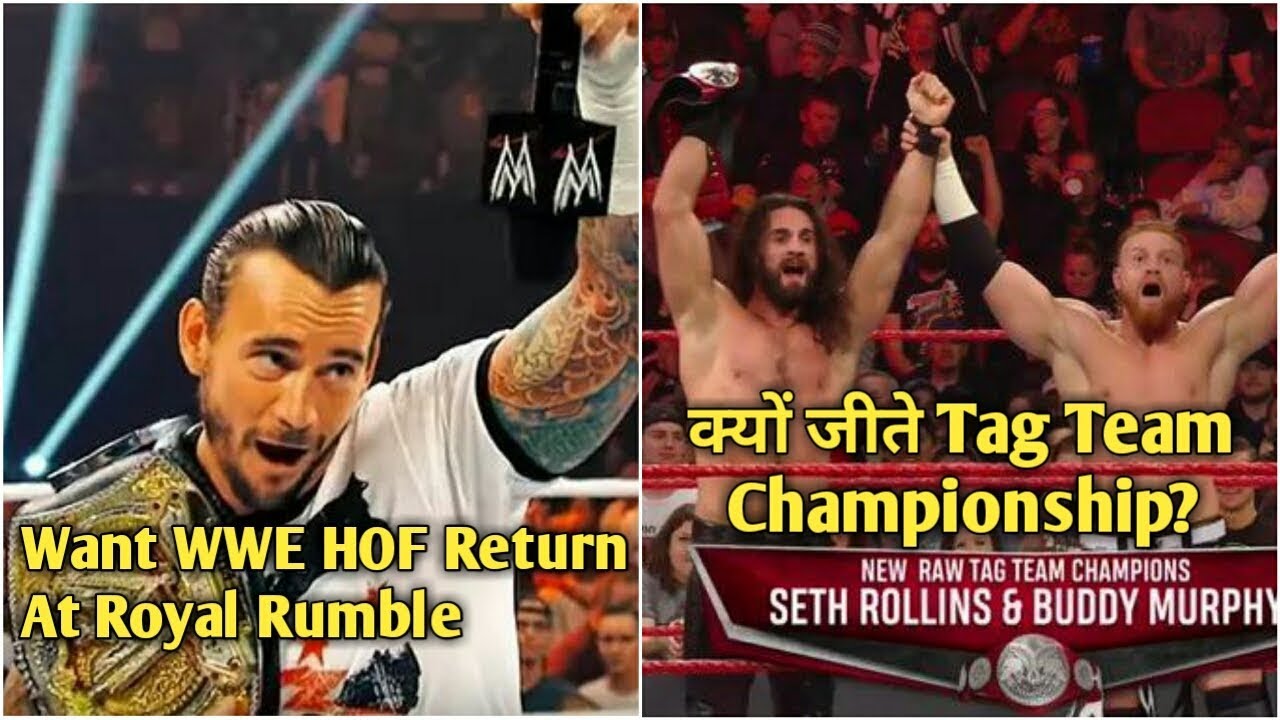 Why Seth Rollins and Buddy Murphy win tag team championship ? | Cm Punk ...