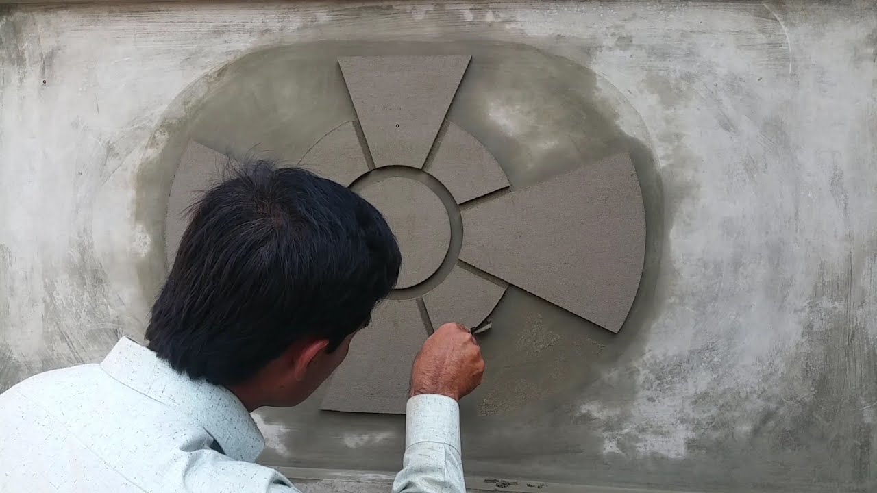 parapet palaster work - YouTube