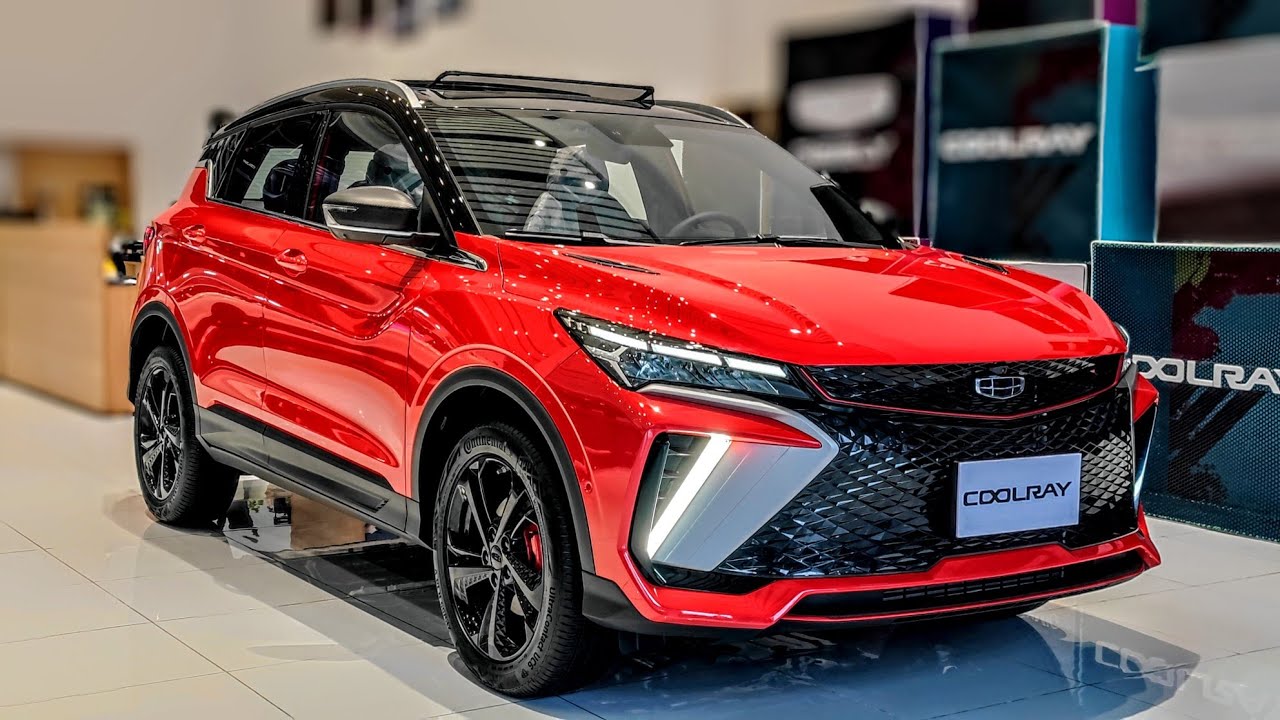 Facelift! 2024 Geely COOLRAY Sport SUV - Red Color | In-Depth Walk ...